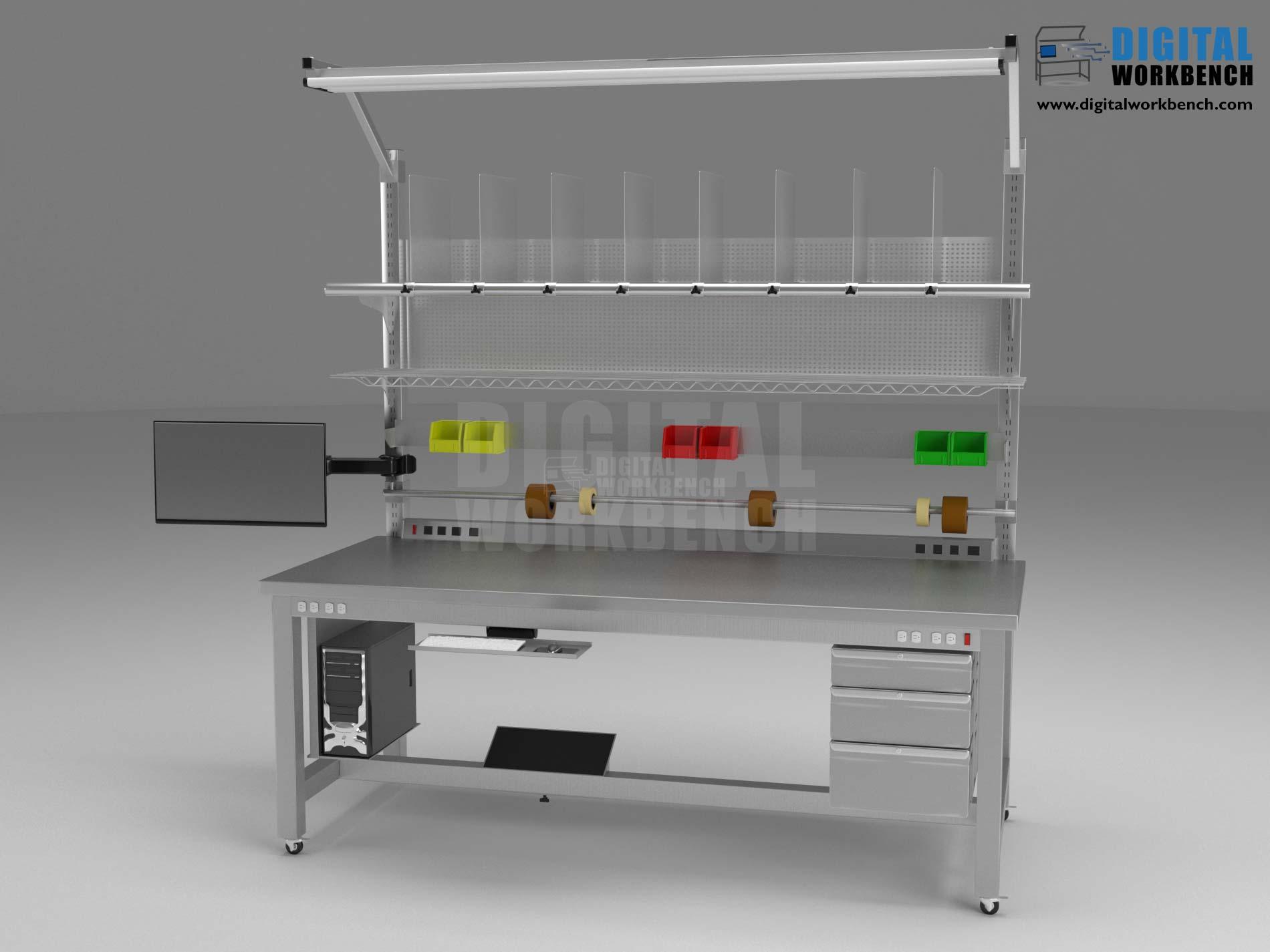 Pre Made Stainless-Steel-Series Size Cleanroom - Digital Workbench