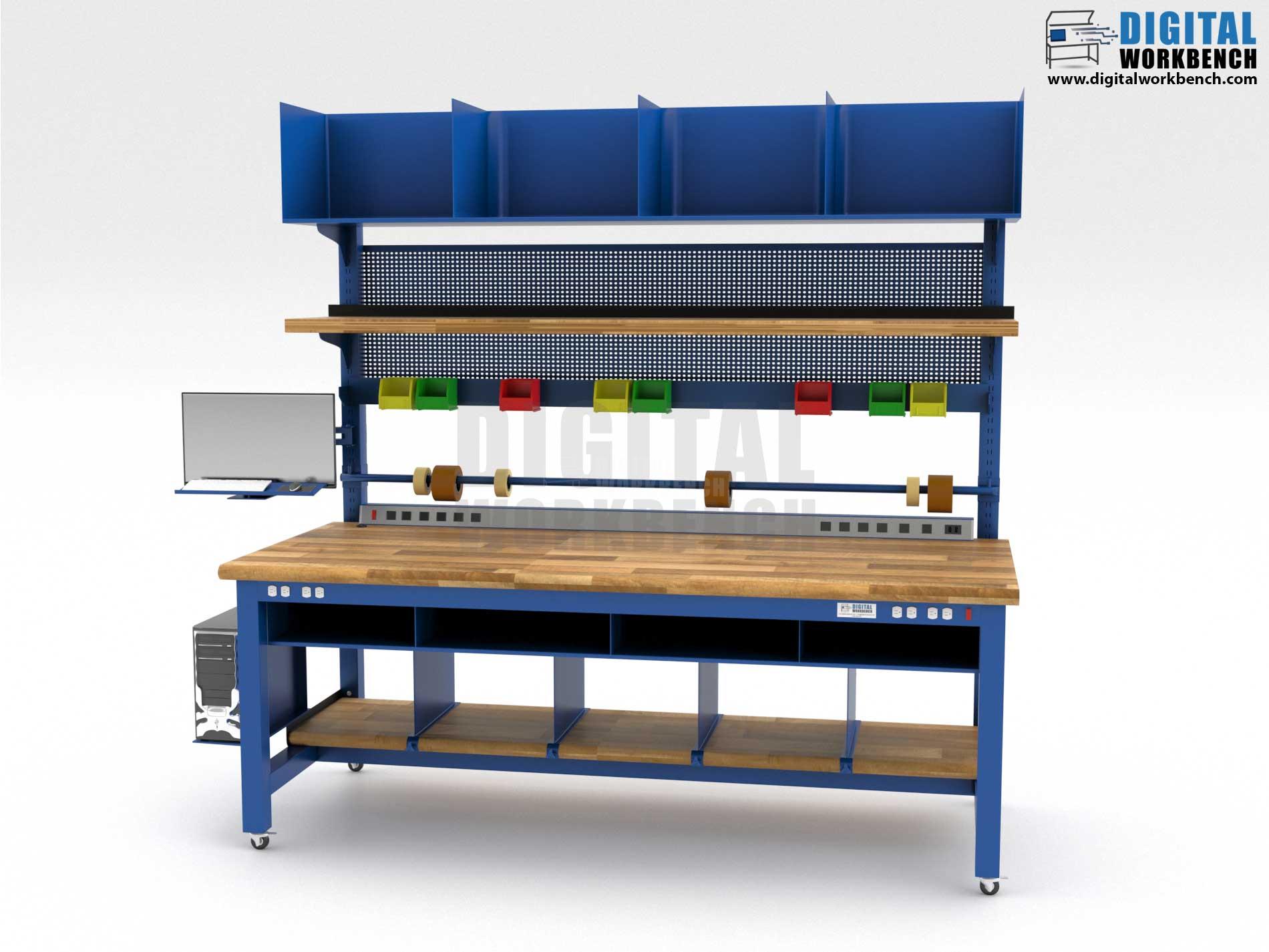 PACKAGING SERIES 30”W x 72”L BUTCHERBLOCK TOP - Digital Workbench